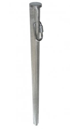 Galvanized steel ground peg, 29.5 inches | SB GROUND PEG